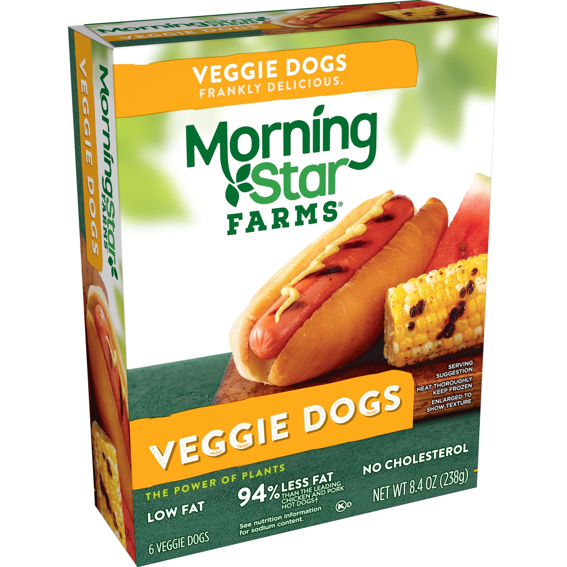 MorningStar Farms Meatless Hot Dogs, Plant Based Protein, Frozen Meal ...