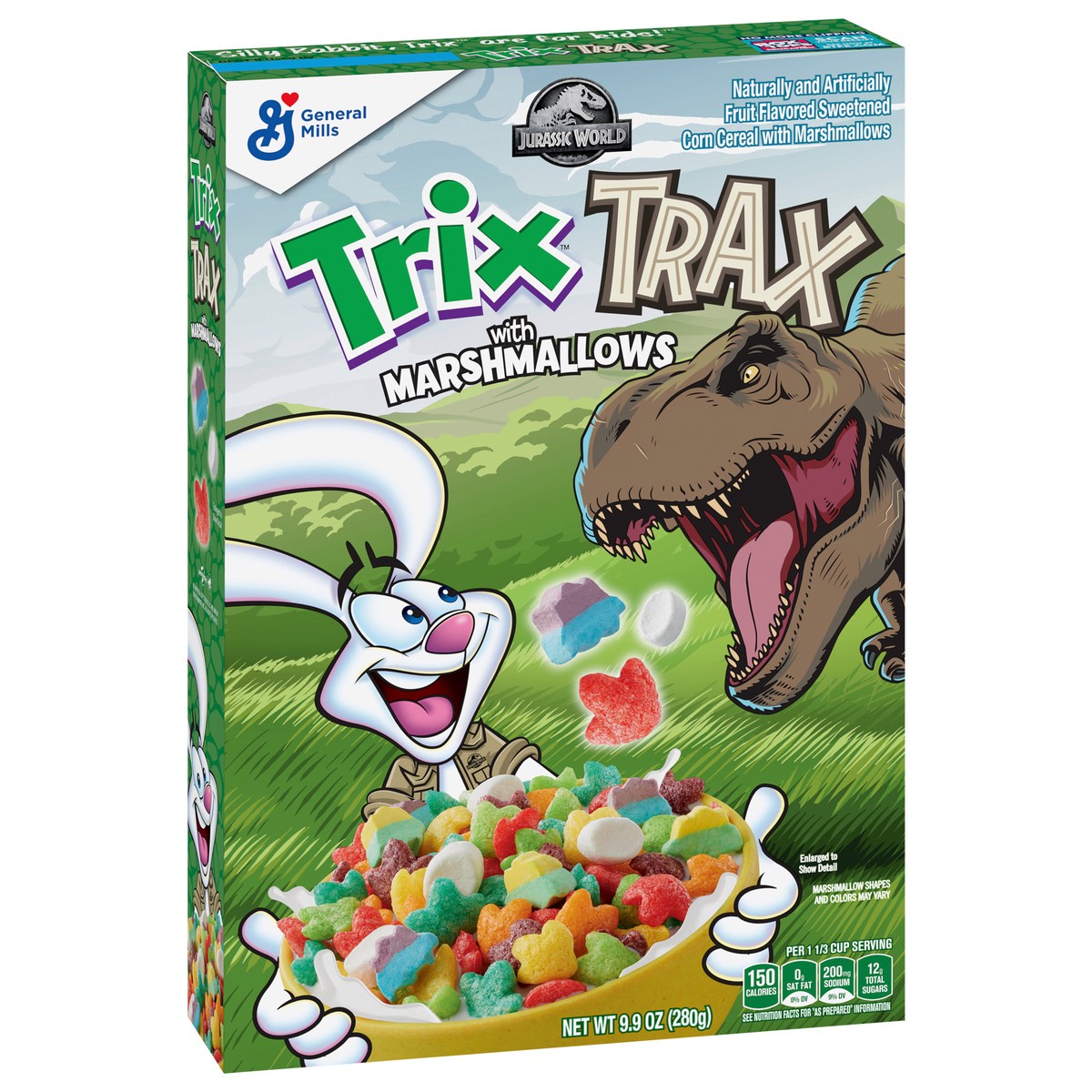 Trix General Mills Trix Trax, Fruit Flavored Corn Puffs Cereal, 9.9 OZ ...