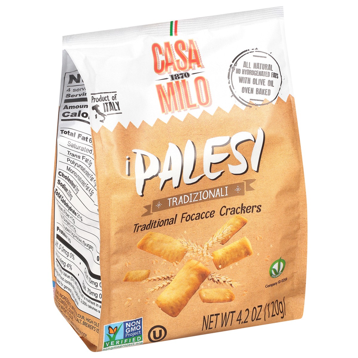 Casa Milo Palesi Tradizionali Italian Crackers 4.2 oz | Shipt