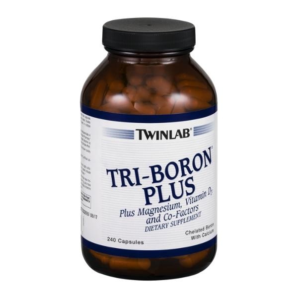 Twinlab Tri-Boron Plus, Plus Magnesium, Vitamin D and Co-Factors ...