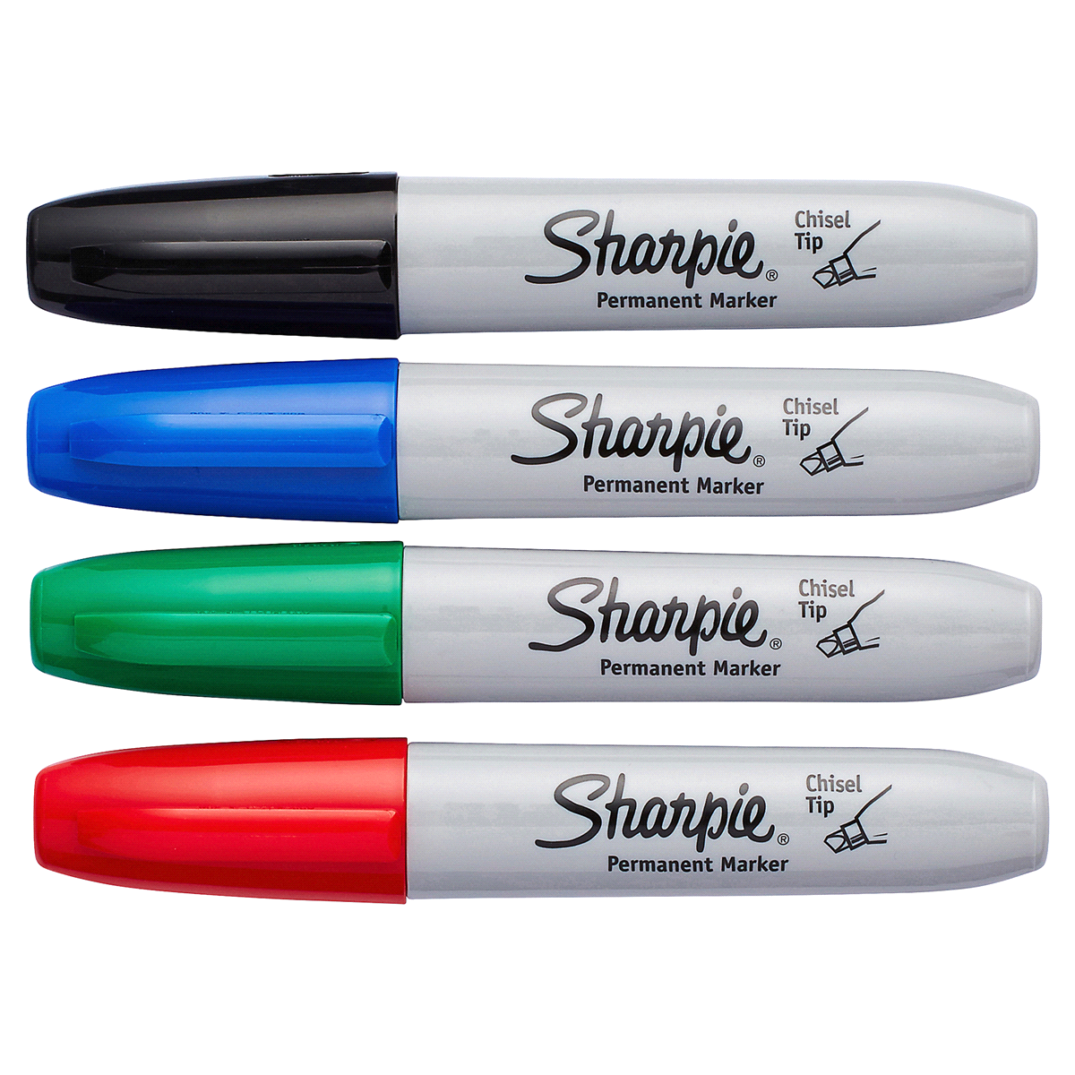 Sharpie Broad Chisel Tip Permanent Marker Multicolor 4 ct | Shipt