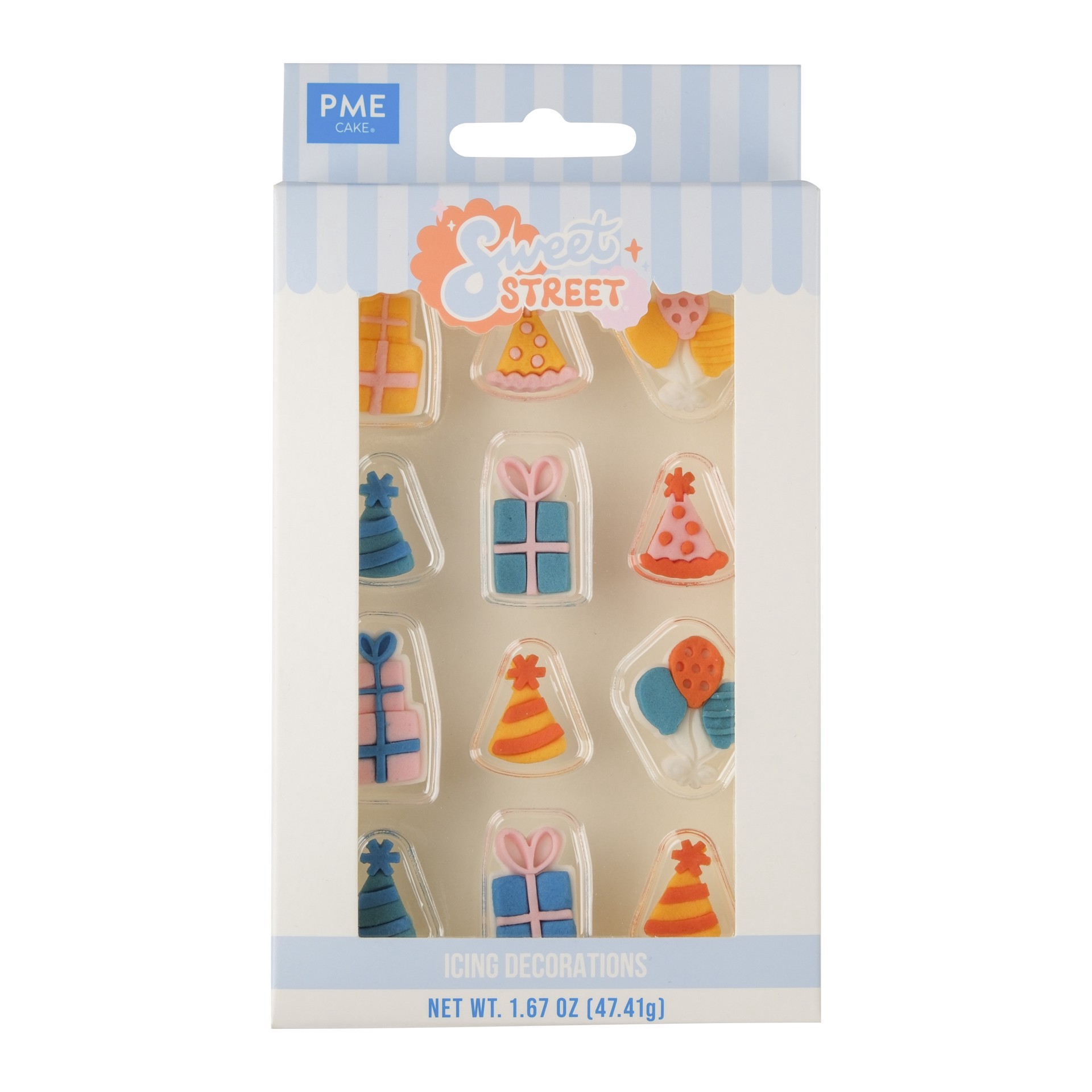 Pme Cake Sweet Street Party Icons Icing Decorations 1.67 oz | shipt