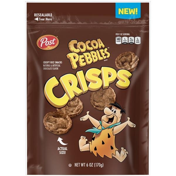 Post Cocoa Pebbles Crisps Crispy Rice Snacks 6 oz | Shipt