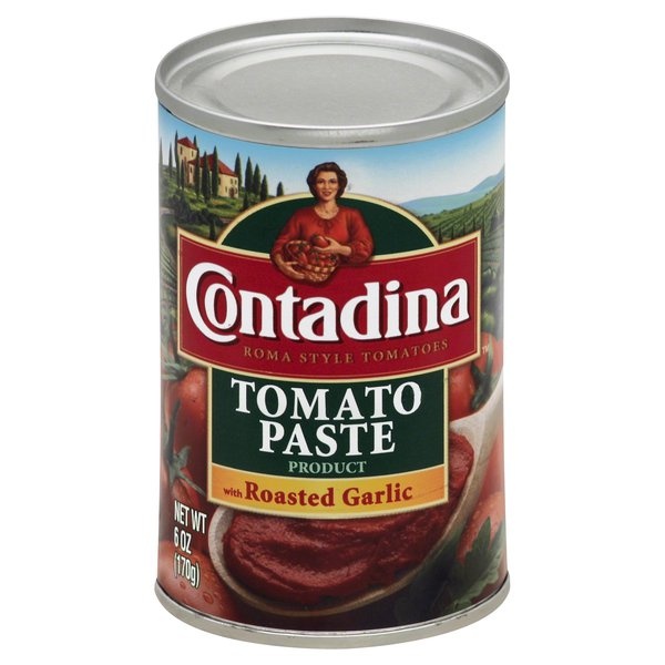 Contadina Tomato Paste, Roma Style Tomatoes, With Roasted Garlic - 6 oz ...