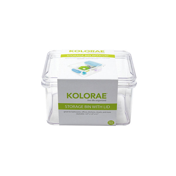 Kolorae Storage Bin with Lid, 6.9'' x 5.4'' x 4.1'' 1 ct | Shipt