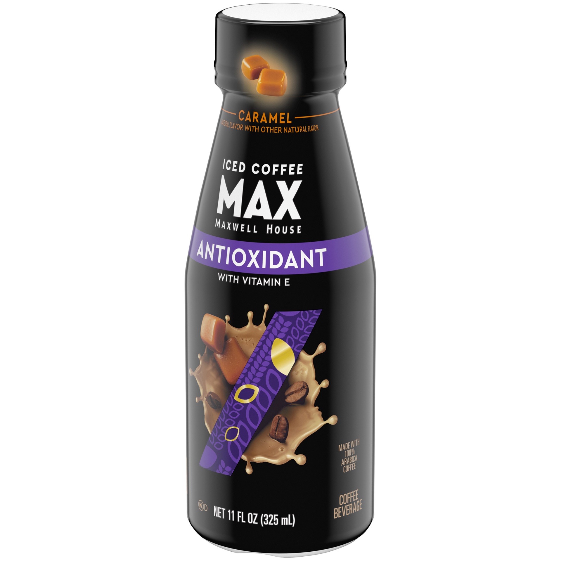 Maxwell House Max Antioxidant Caramel Iced Coffee Beverage with Vitamin ...