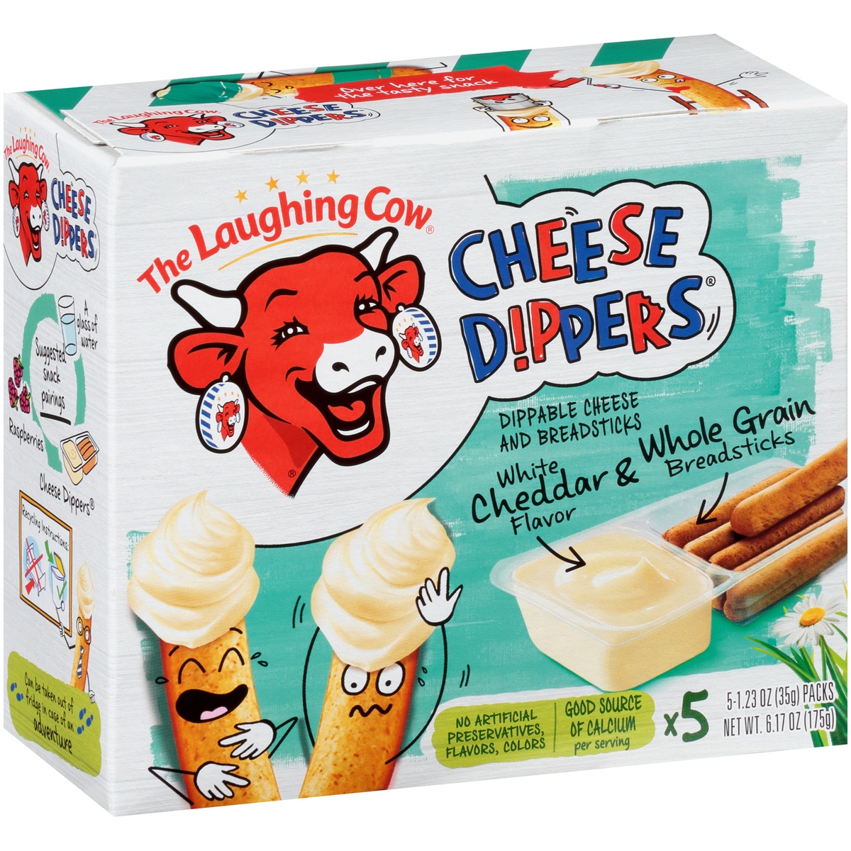 The Laughing Cow Creamy White Cheddar Cheese Dippers 5 Ct 1 23 Oz Shipt