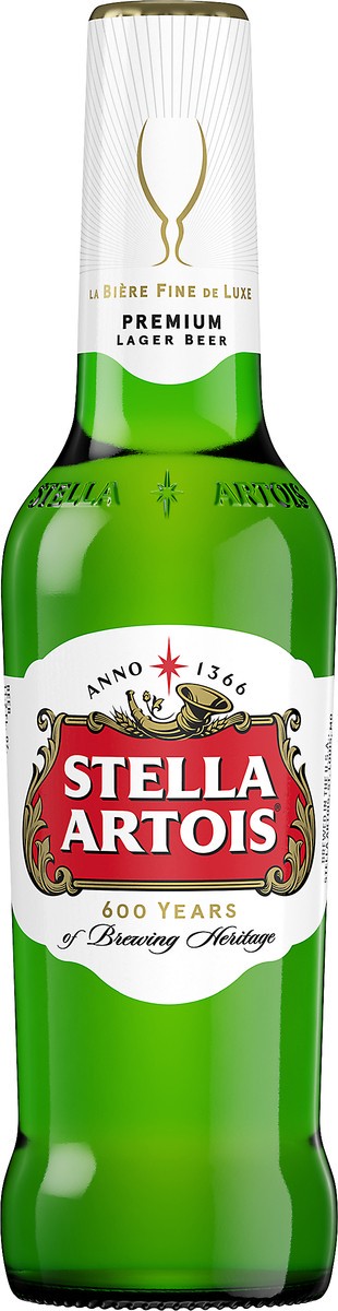 Stella Artois Premium Lager Beer, 11.2 fl oz Glass Bottle, 5% ABV 11 fl ...