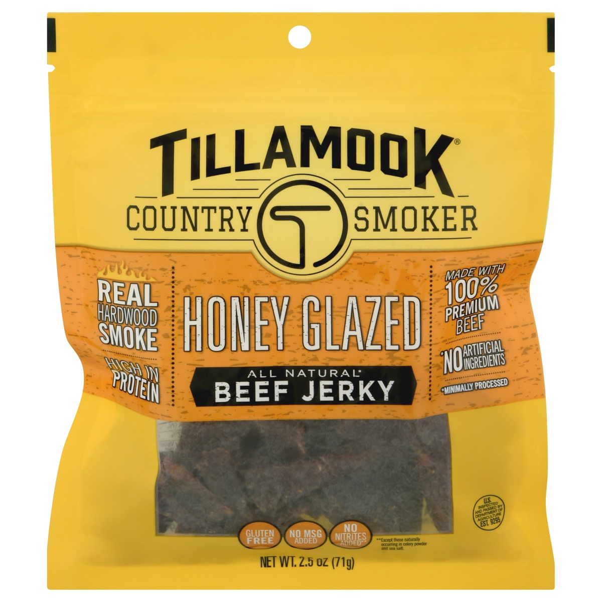 Tillamook Country Smoker Honey Glazed Beef Jerky 2.5 oz | Shipt