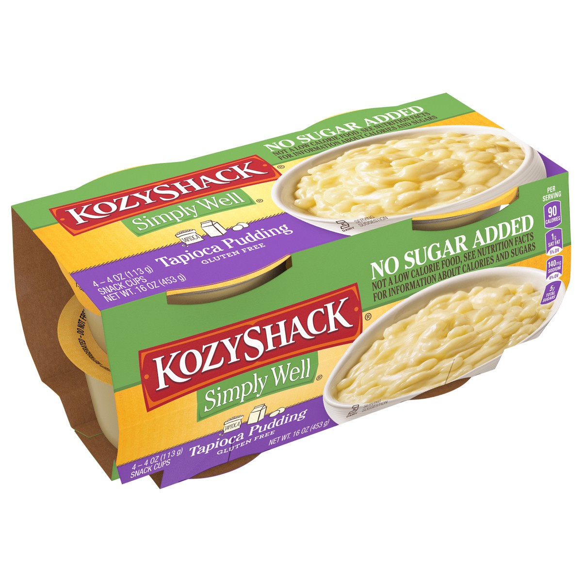 Kozy Shack Simply Well Tapioca Pudding 4 ct; 4 oz | Shipt