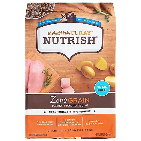 Rachael Ray Nutrish Turkey Zero Grain Dry Dog Food 13 lb | shipt