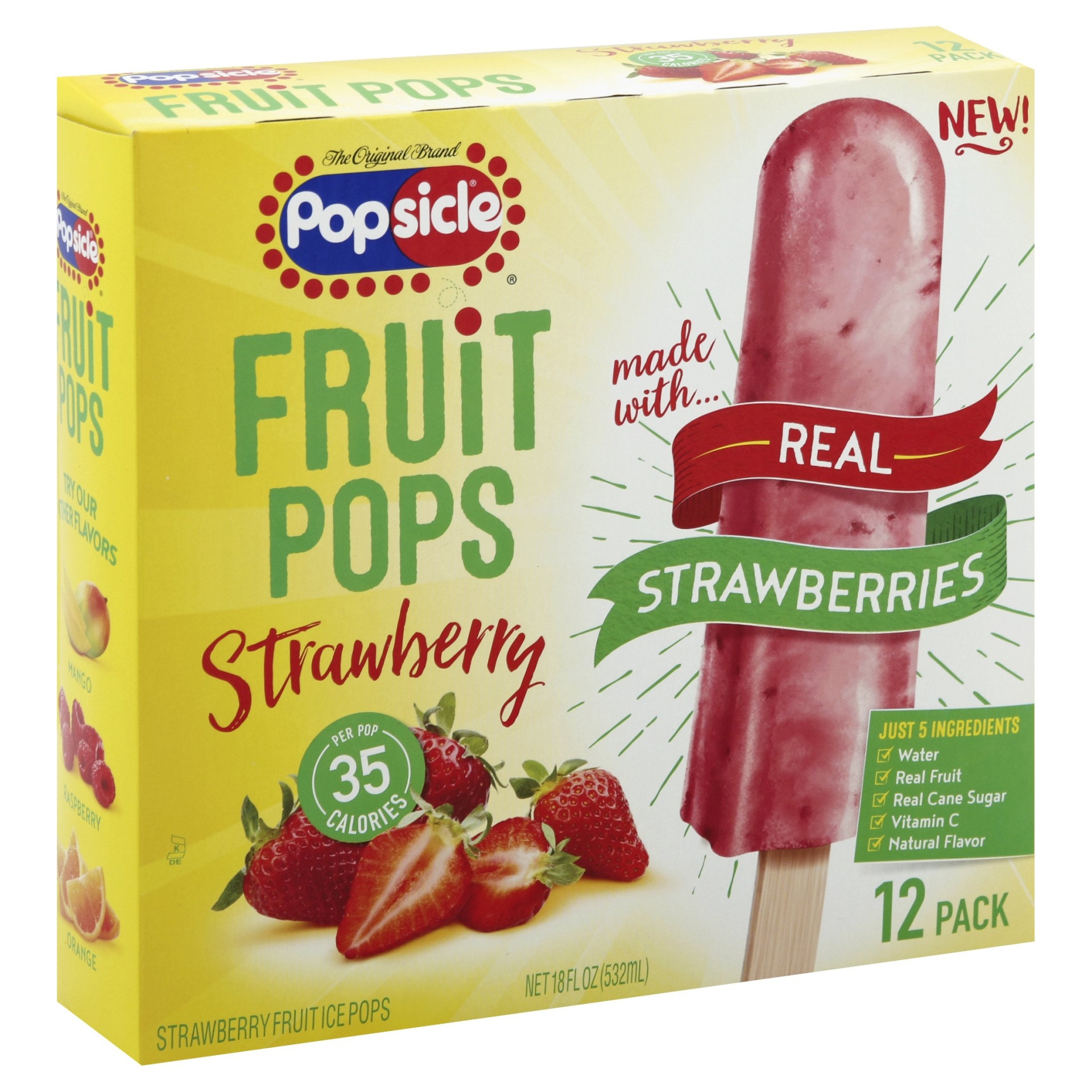 Popsicle Strawberry Fruit Pops 12 ct; 18 fl oz | Shipt