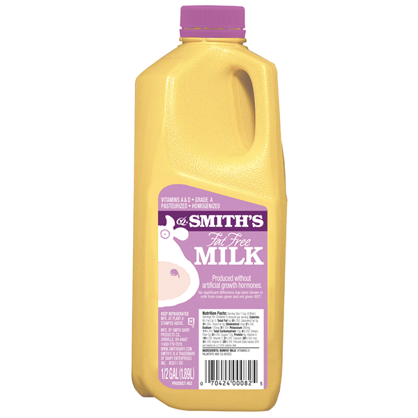 Smith's Fat Free Super Jug Milk 1/2 gal | Shipt