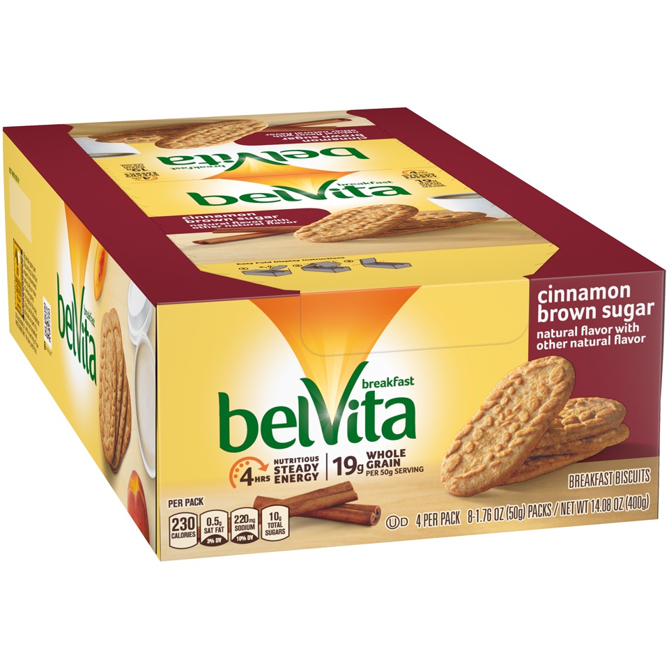 belVita Cinnamon Brown Sugar Breakfast Biscuits 8-4 ct Packs 8 ct; 1.76 ...