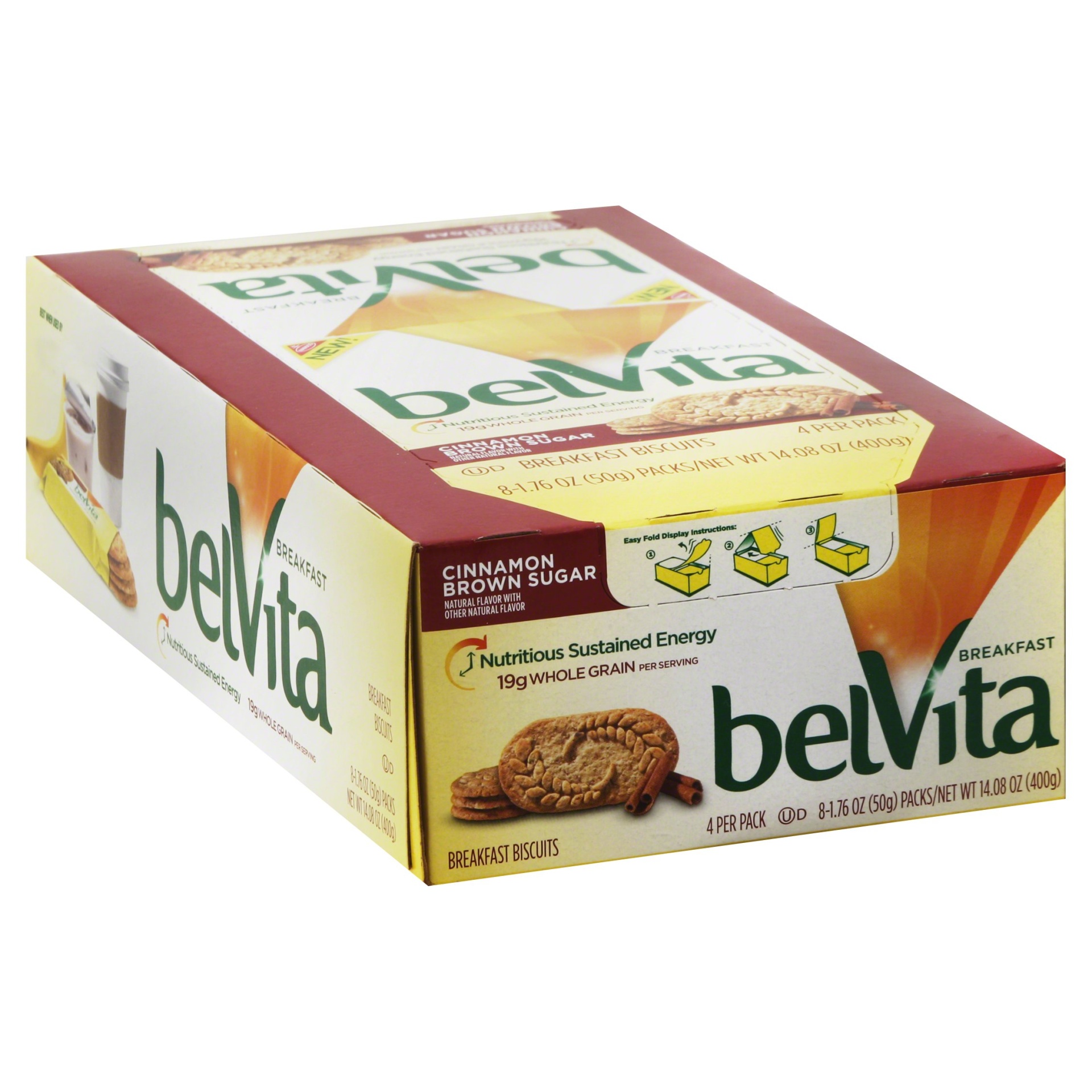 belVita Cinnamon Brown Sugar Breakfast Biscuits 8-4 ct Packs 8 ct; 1.76 ...