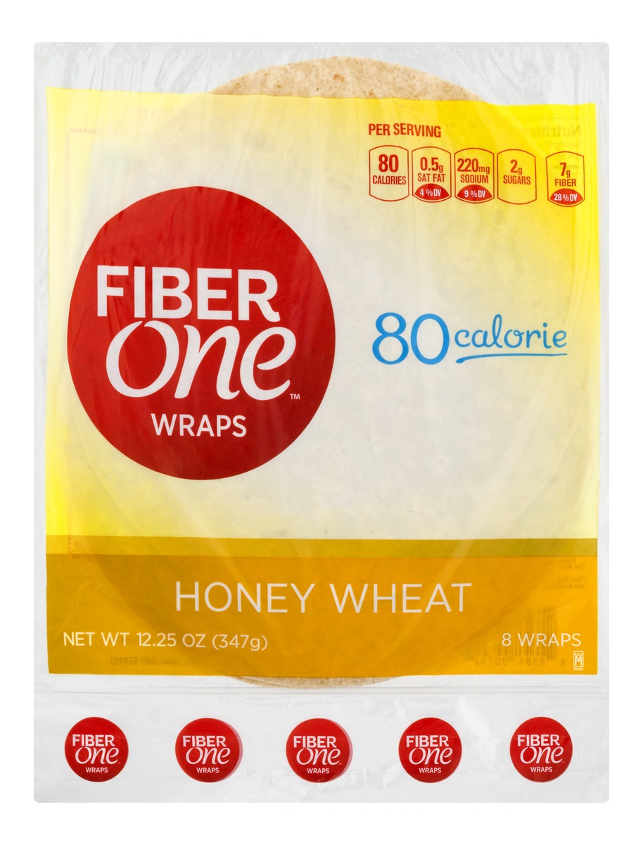 Fiber One Wraps Honey Wheat 8 ct | Shipt