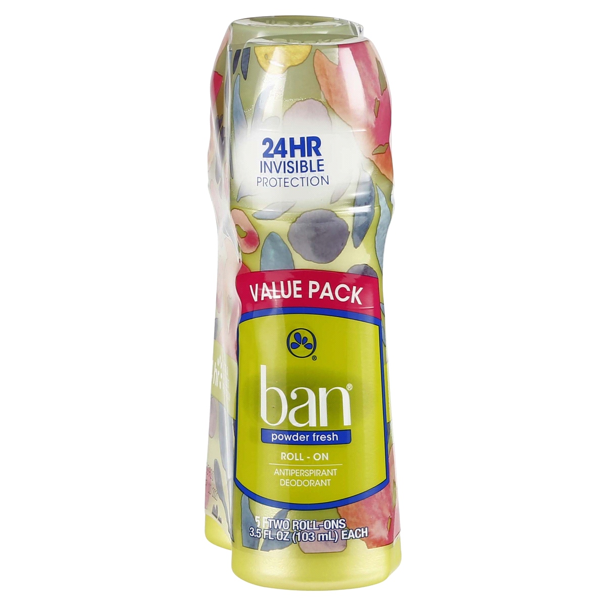 Ban Powder Fresh Roll-on Antiperspirant Deodorant Twin Pack 2 ct; 3.5 ...