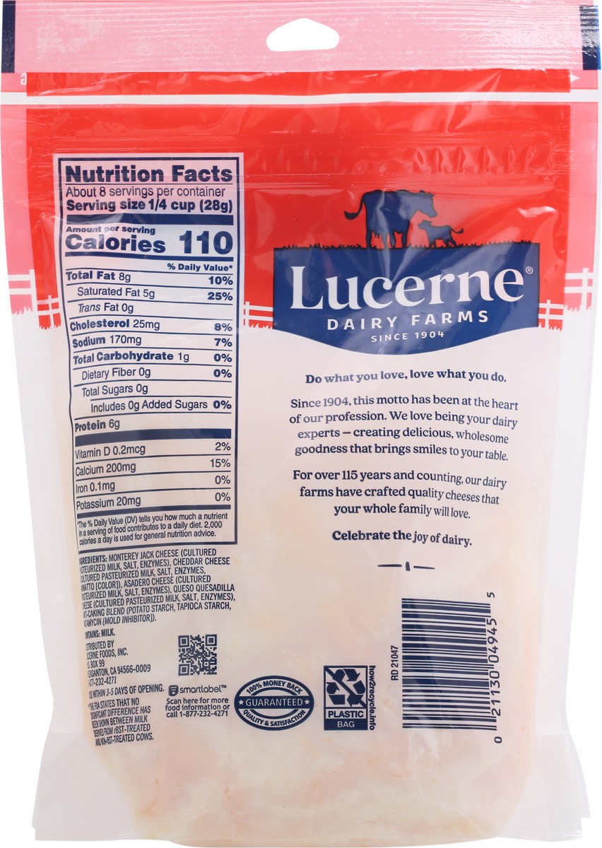 Lucerne Dairy Farms Foods Thick Cut Shredded Mexican Blend Cheese | Shipt