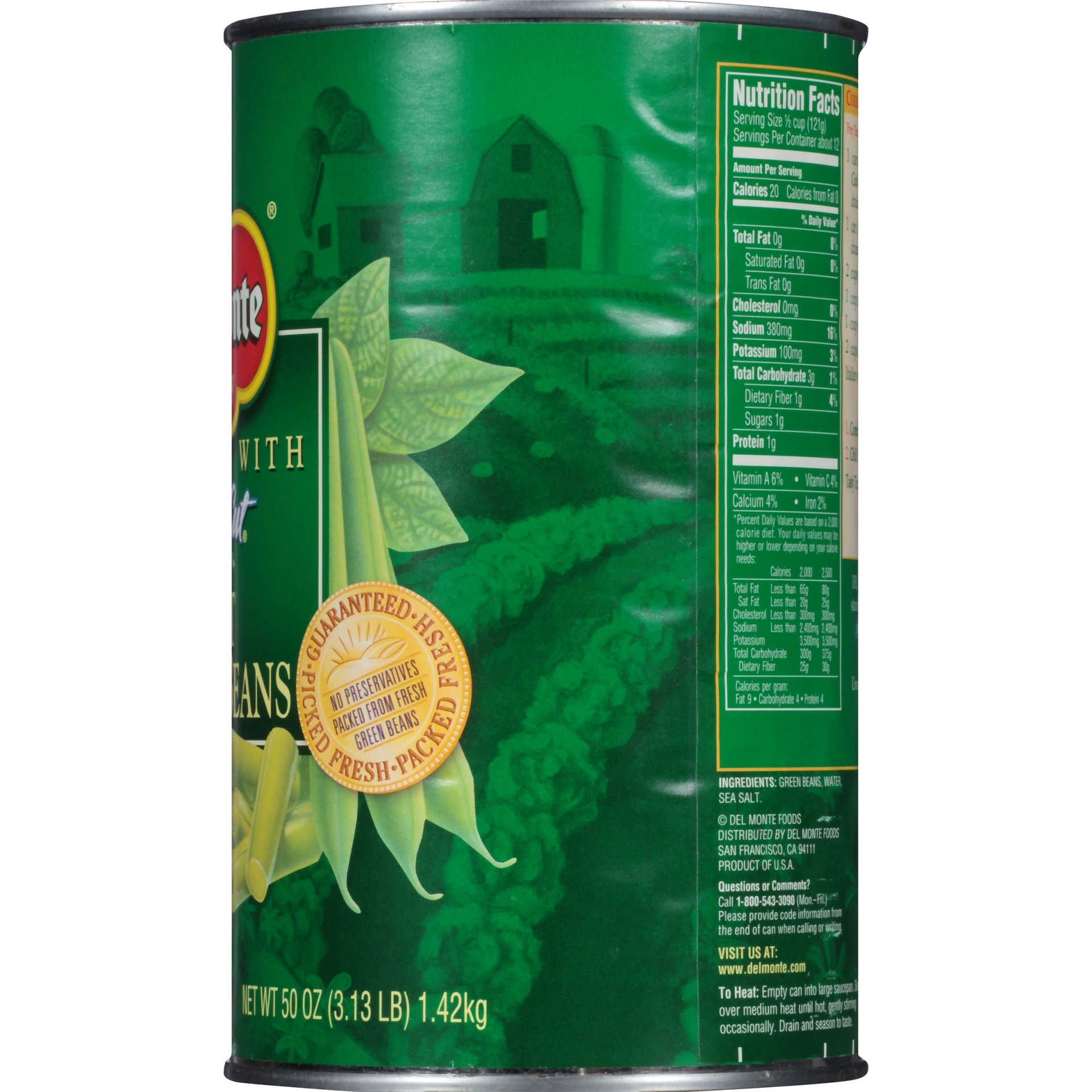 Del Monte Fresh Cut Green Beans 50 oz | Shipt