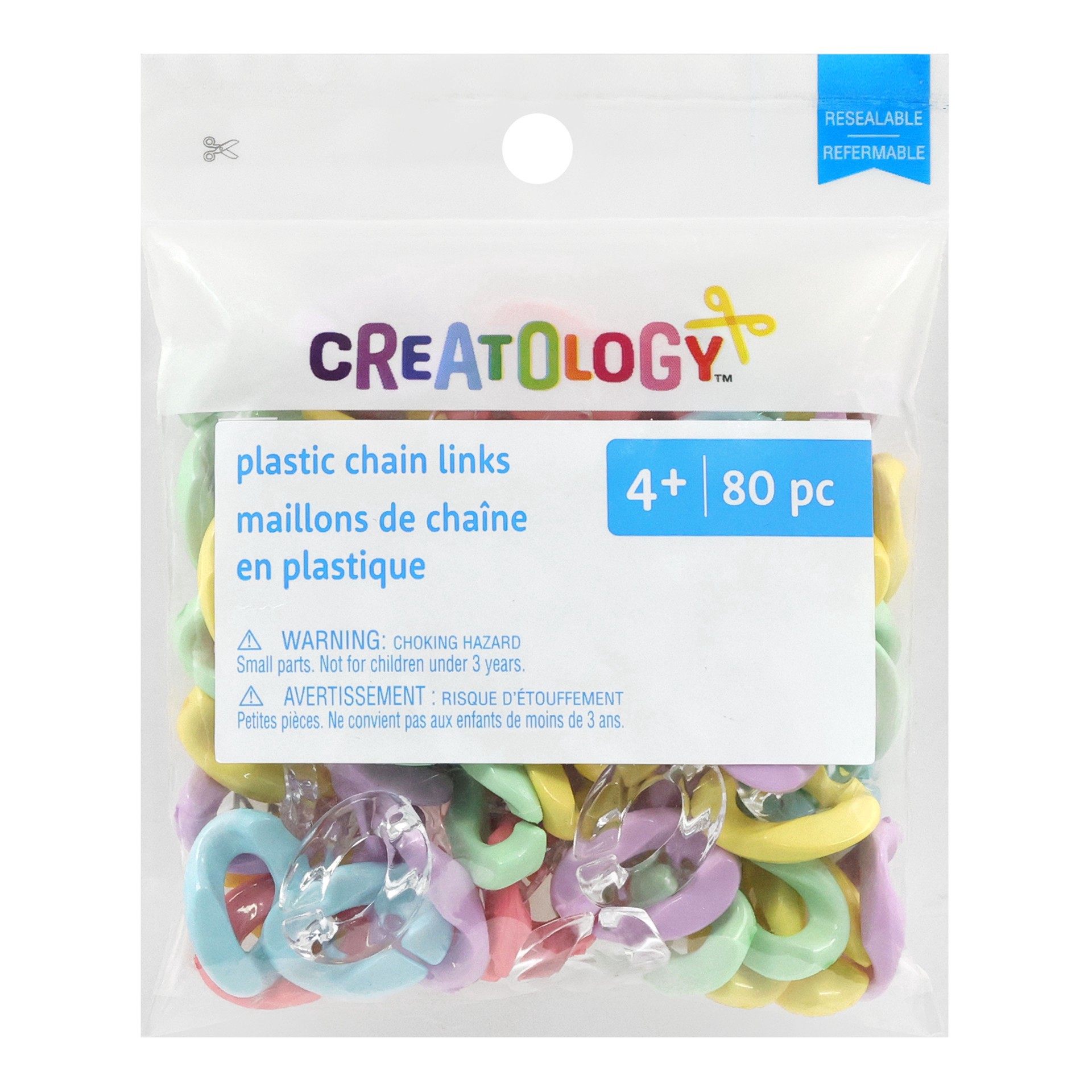 Wavy Pastel Plastic Chain Links By Creatology 21mm x 15mm | shipt