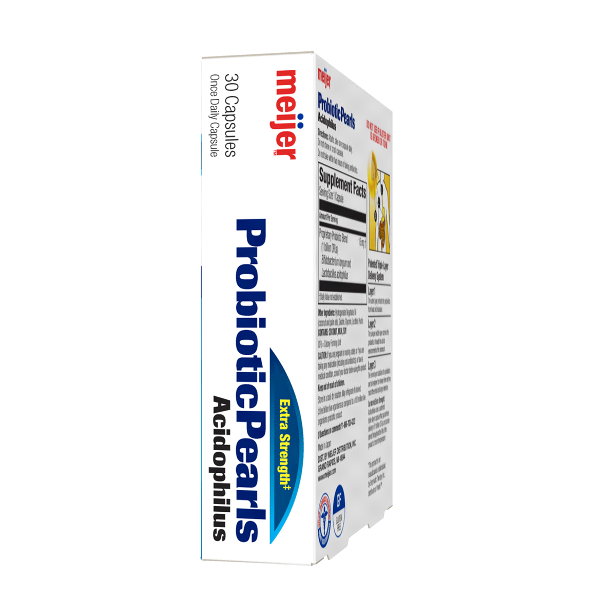 Meijer Probiotic Pearls Acidophilus Extra Strength 30 ct | Shipt
