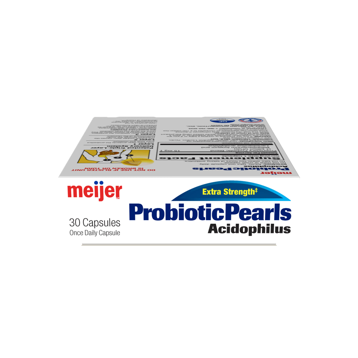 Meijer Probiotic Pearls Acidophilus Extra Strength 30 ct | Shipt