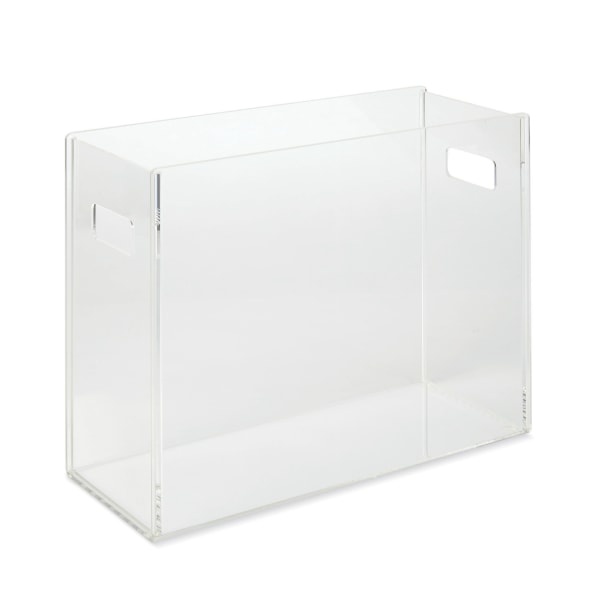 Realspace Acrylic File Box With Hanging Folders, Letter Size, 12-1/2 ...