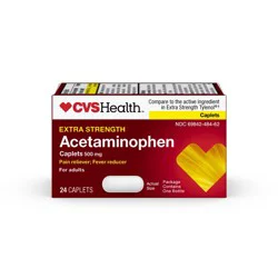 Cvs Health Extra Strength Acetaminophen Pain Reliever & Fever Reducer ...