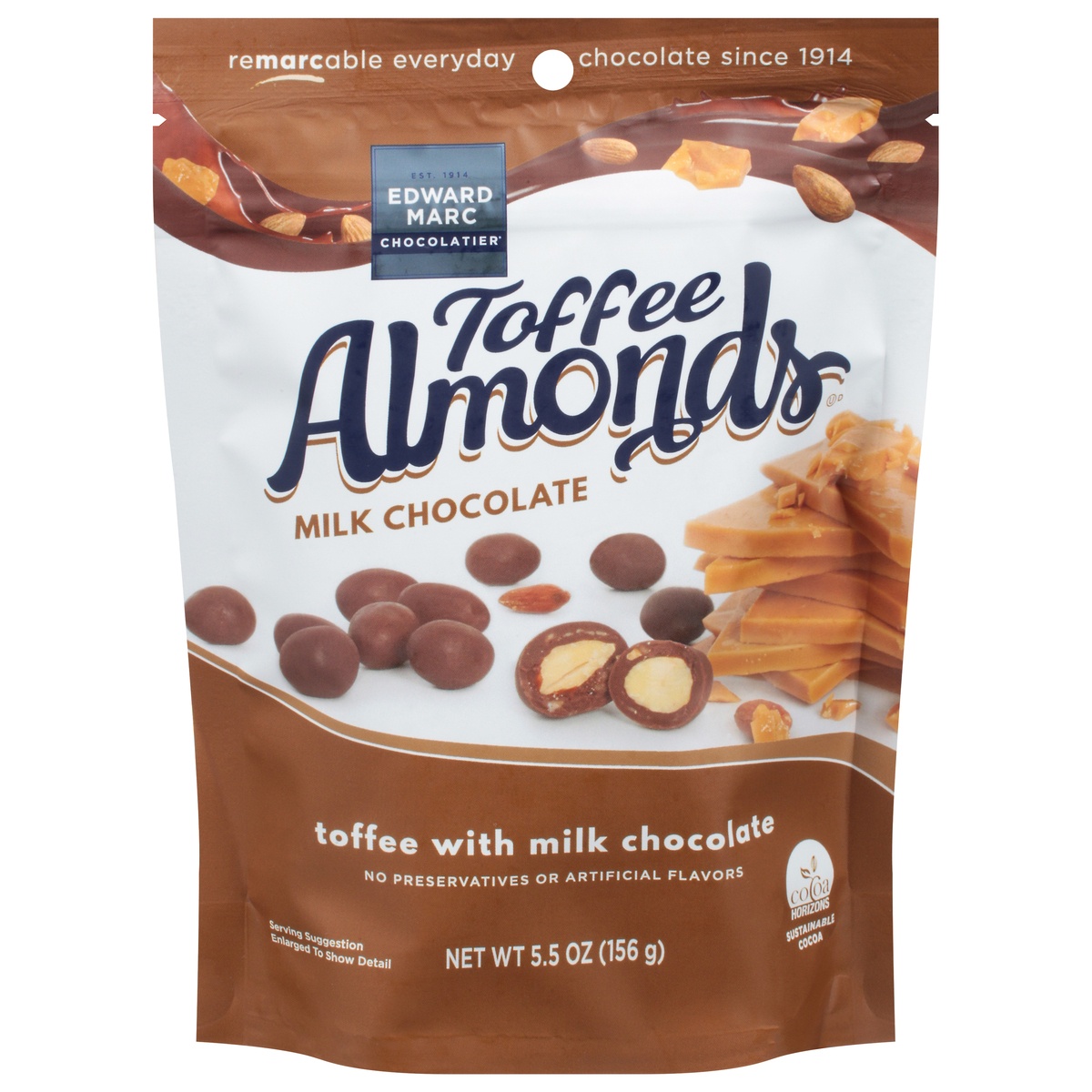Edward Marc Chocolatier Toffee Almonds, Milk Chocolate 5.5 oz | Shipt
