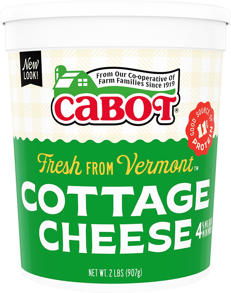 Cabot Cottage Cheese, 4% Milkfat and Protein 2 lb | Shipt