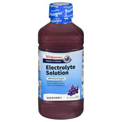 Walgreens Pediatric Oral Electrolyte Solution with Zinc Grape 33.8 oz ...