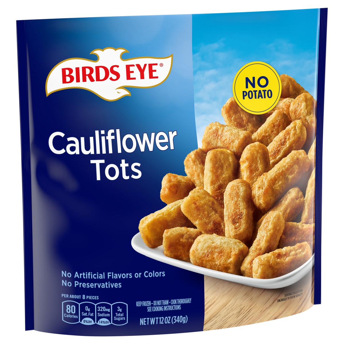 Birds Eye Cauliflower Tots, Frozen Vegetable Tots, 12 OZ Bag 12 oz | Shipt