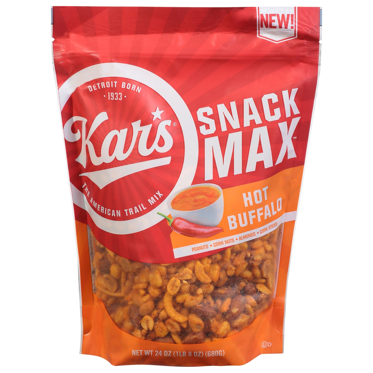 Kar's Snack Max Hot Buffalo 24 oz | Shipt