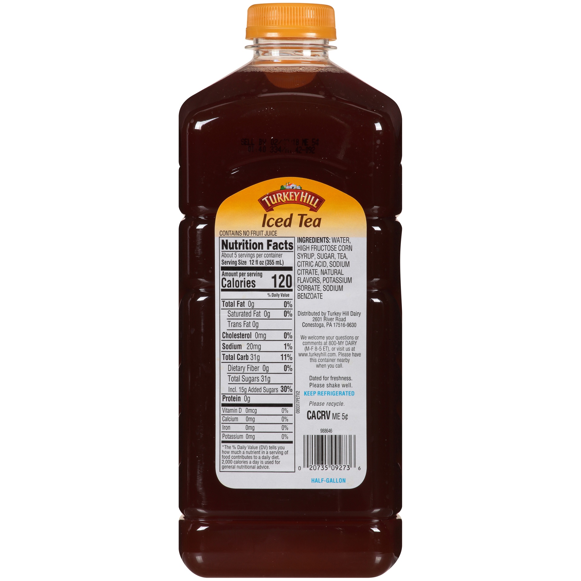 Turkey Hill Lemon Iced Tea 64 fl oz | Shipt