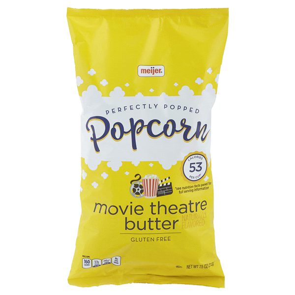 Meijer Perfectly Popped Popcorn, Movie Theater Butter 7.5 oz | Shipt