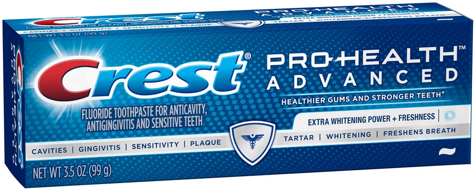 Crest Prohealth Advanced Extra Whitening Power Freshness Toothpaste 3.5 ...