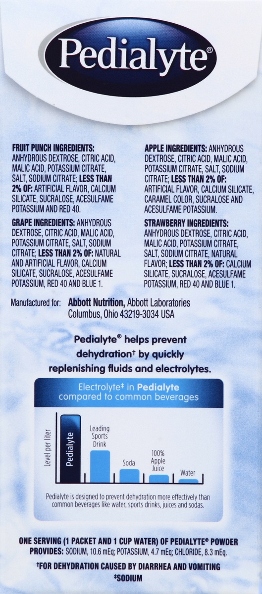 Pedialyte Oral Electrolyte Solution Powder 8 ct | Shipt