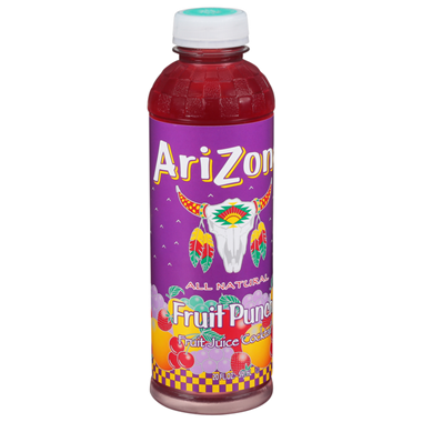 AriZona Beverages Usa AriZona Fruit Juice Cocktail, Fruit Punch 20 fl ...