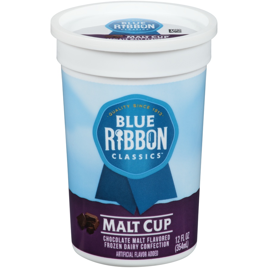 Blue Ribbon Classics Malt Cup Chocolate Malt Flavored Frozen Dairy ...