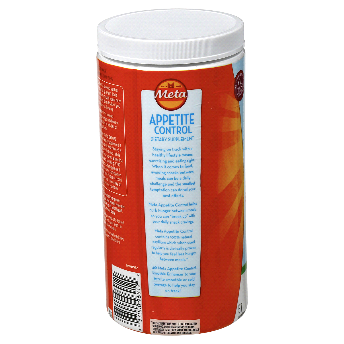 Meta Appetite Control Dietary Supplement Smoothie Enhancer Unflavored ...