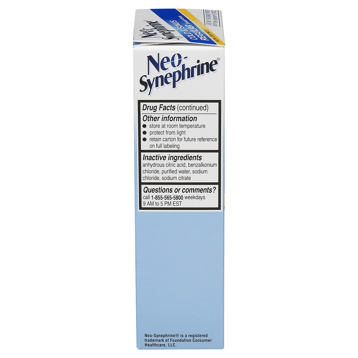Neo-Synephrine Cold And Sinus Regular Strength Nasal Spray 0.5 fl oz ...