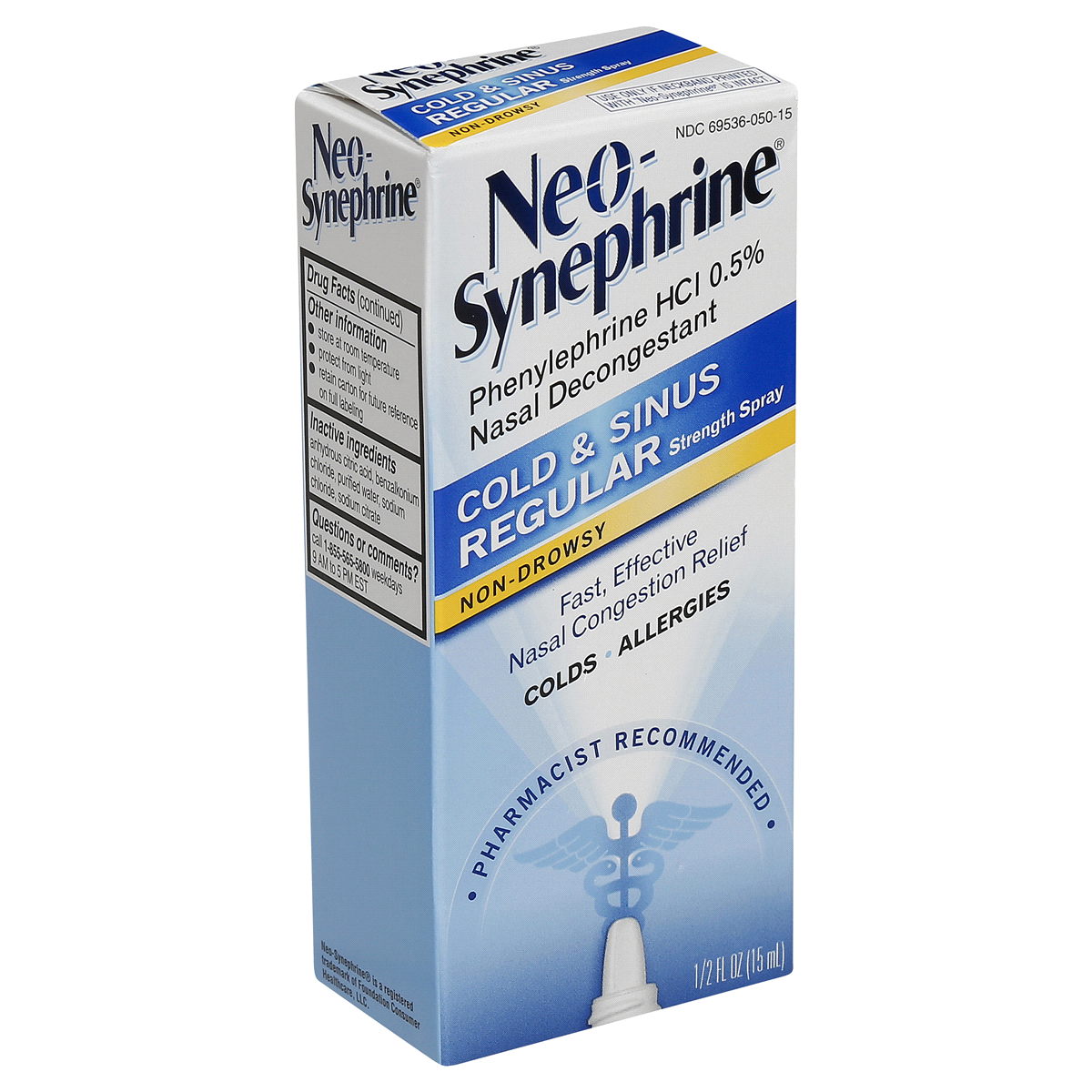 Neo-Synephrine Cold And Sinus Regular Strength Nasal Spray 0.5 fl oz ...