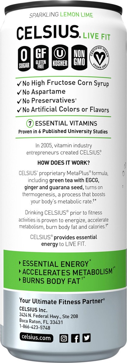 Celsius Lemon Lime 1 ct | Shipt