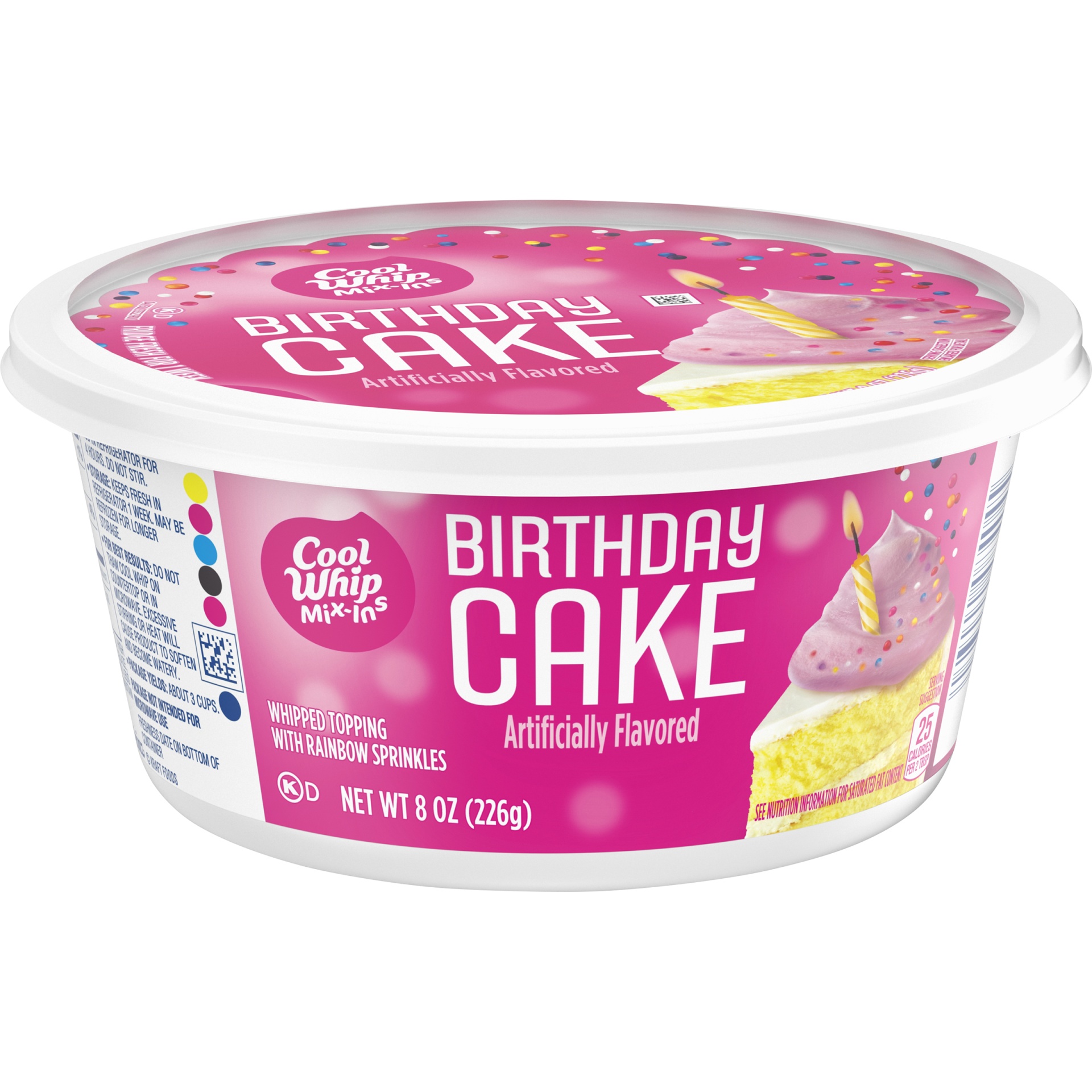 Cool Whip Mix-Ins Birthday Cake Whipped Topping with Rainbow Sprinkles ...