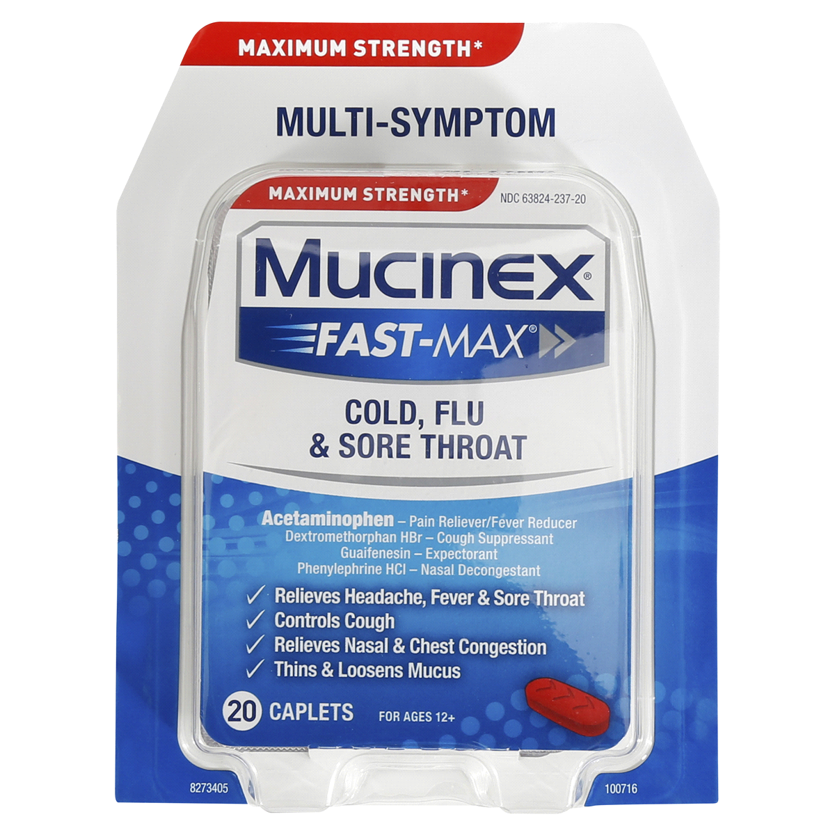 Mucinex Cold Flu And Sore Throat 20 Ct Shipt