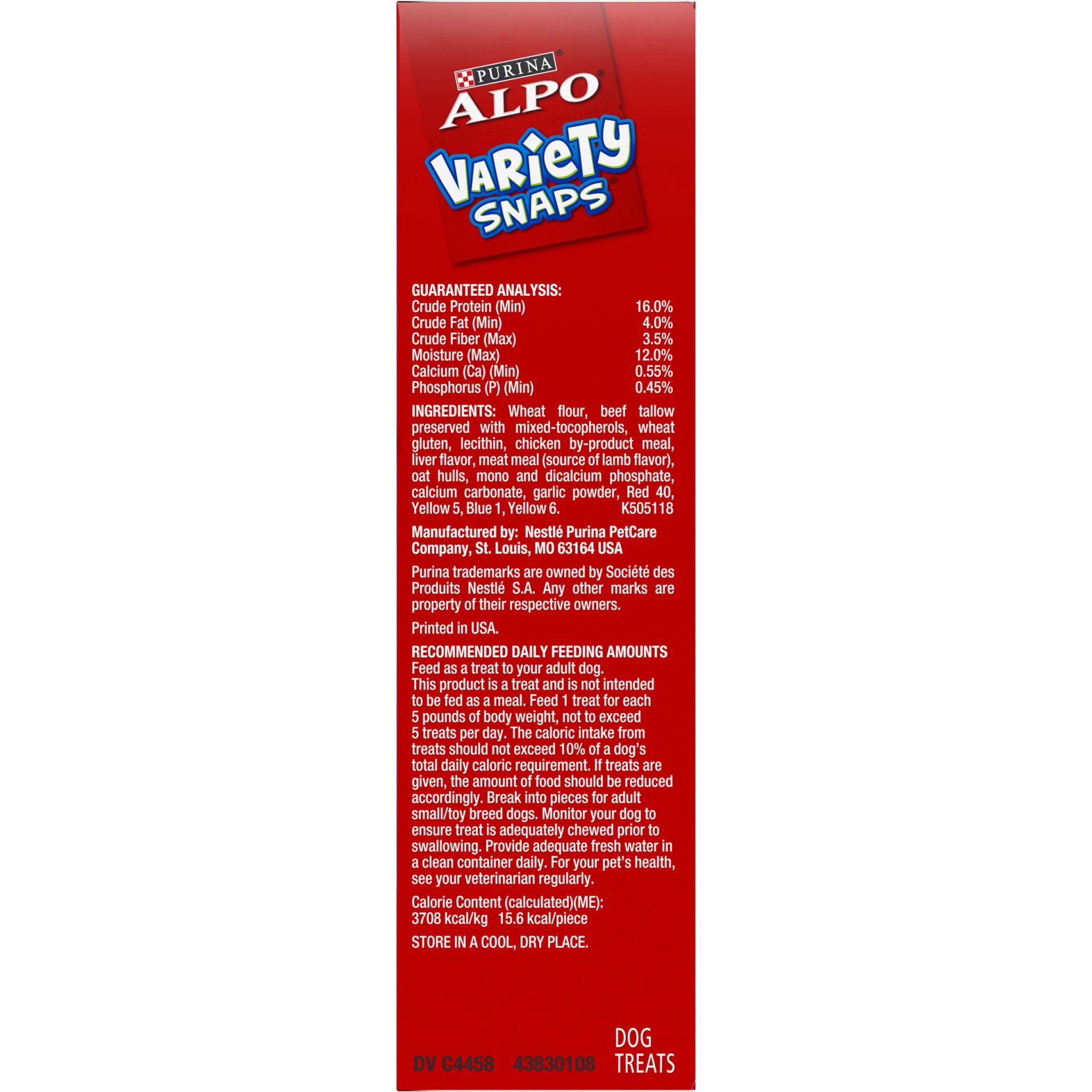 ALPO Variety Snaps Little Bites Dog Treats With Real Beef, Chicken ...