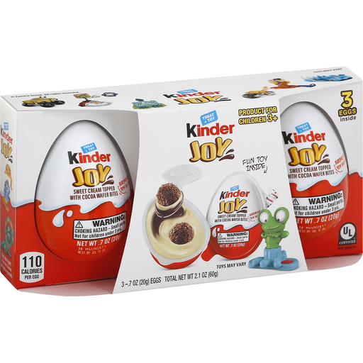 Kinder Joy Sweet Cresm Topped with Cocoa Wafer Bites 3 ct; 7 oz | Shipt