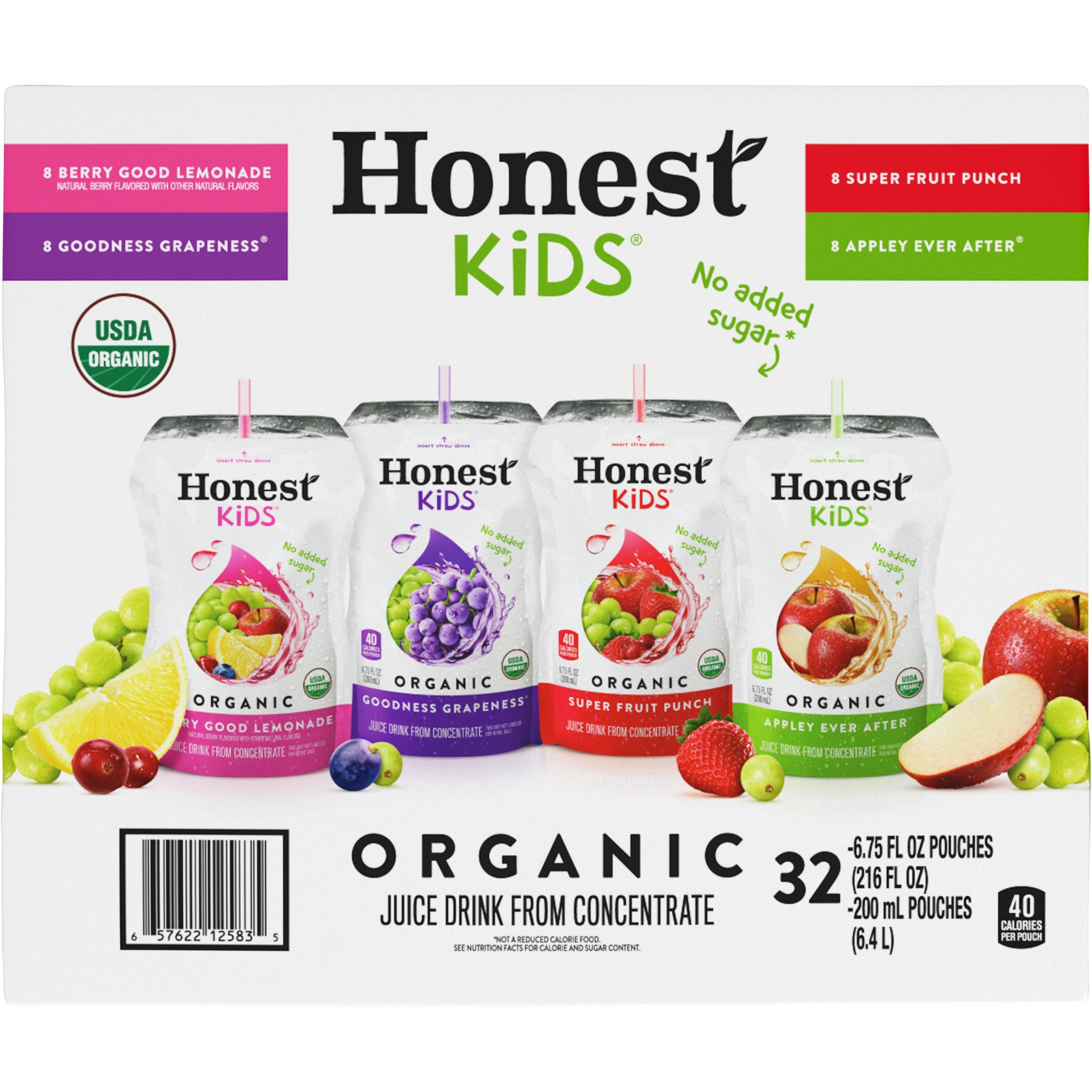 Honest Kids Organic Juice Drinks Variety Pack 32 ct; 6.75 fl oz | Shipt