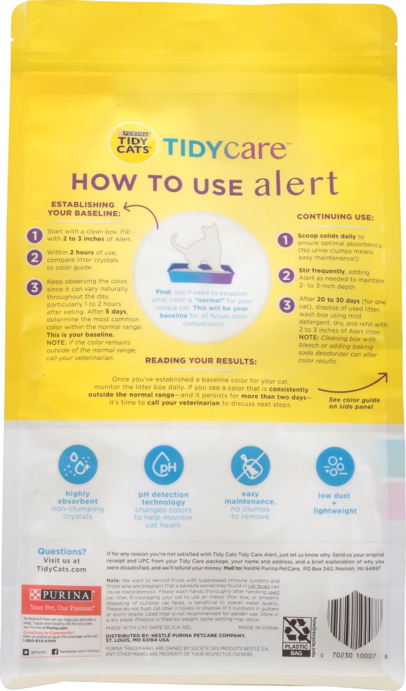 Purina Tidy Cats Tidycare Alert Cat Litter 8 lb | Shipt
