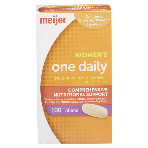 Meijer Women's One Daily Multivitamin 100 ct | Shipt